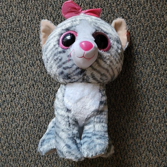 Ty | Toys | Ty Inc Beanie Boo Plush Stuffed Animal Kiki The Grey Cat ...